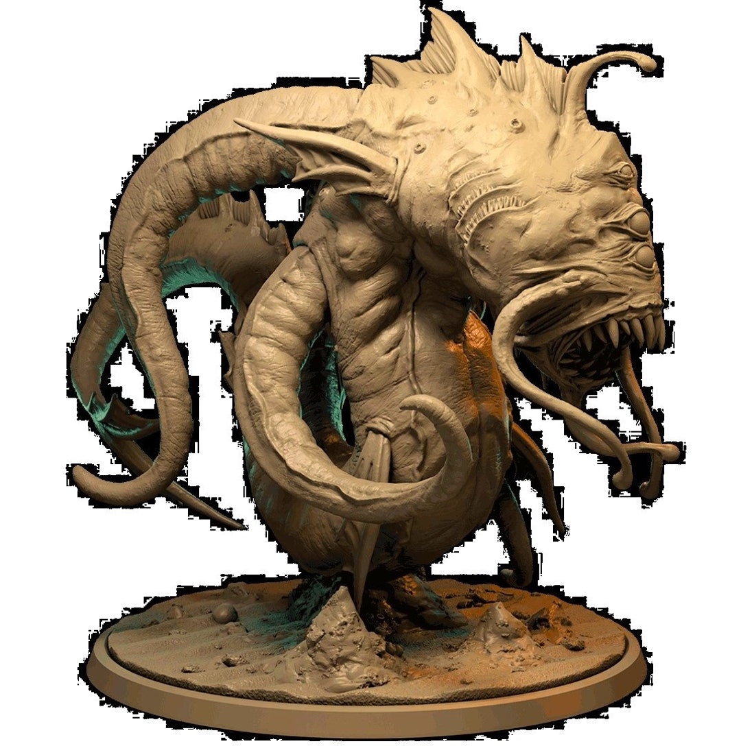 Aboleth STL, Huge Miniature, Storm Kings Thunder, Dnd, Pathfinder ...