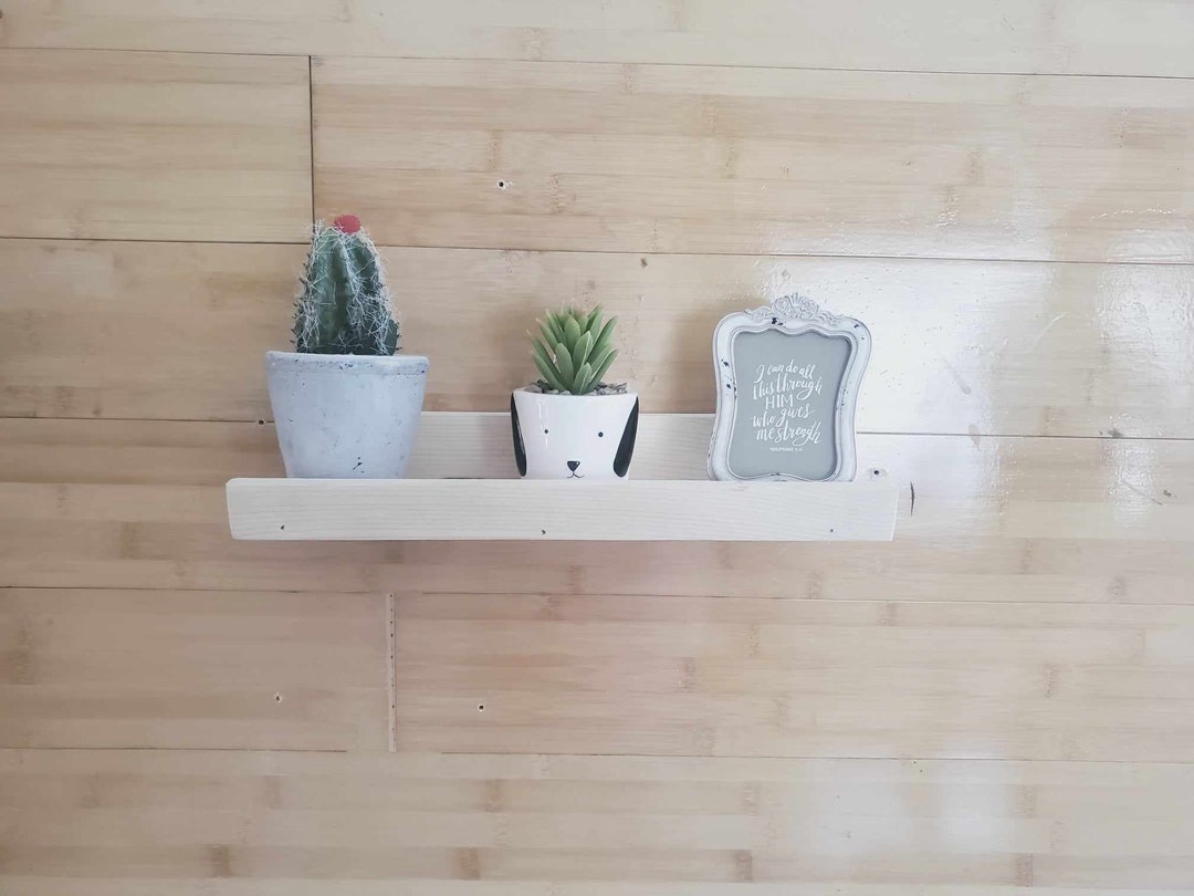 Small Wood Wall Decor/ Small Wood Shelves. Pine Wood Natural Color .2H ...