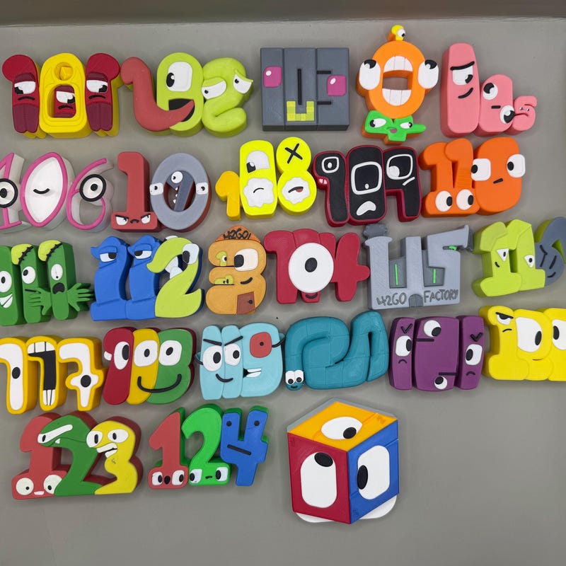 Wonderland Number Toys - Etsy