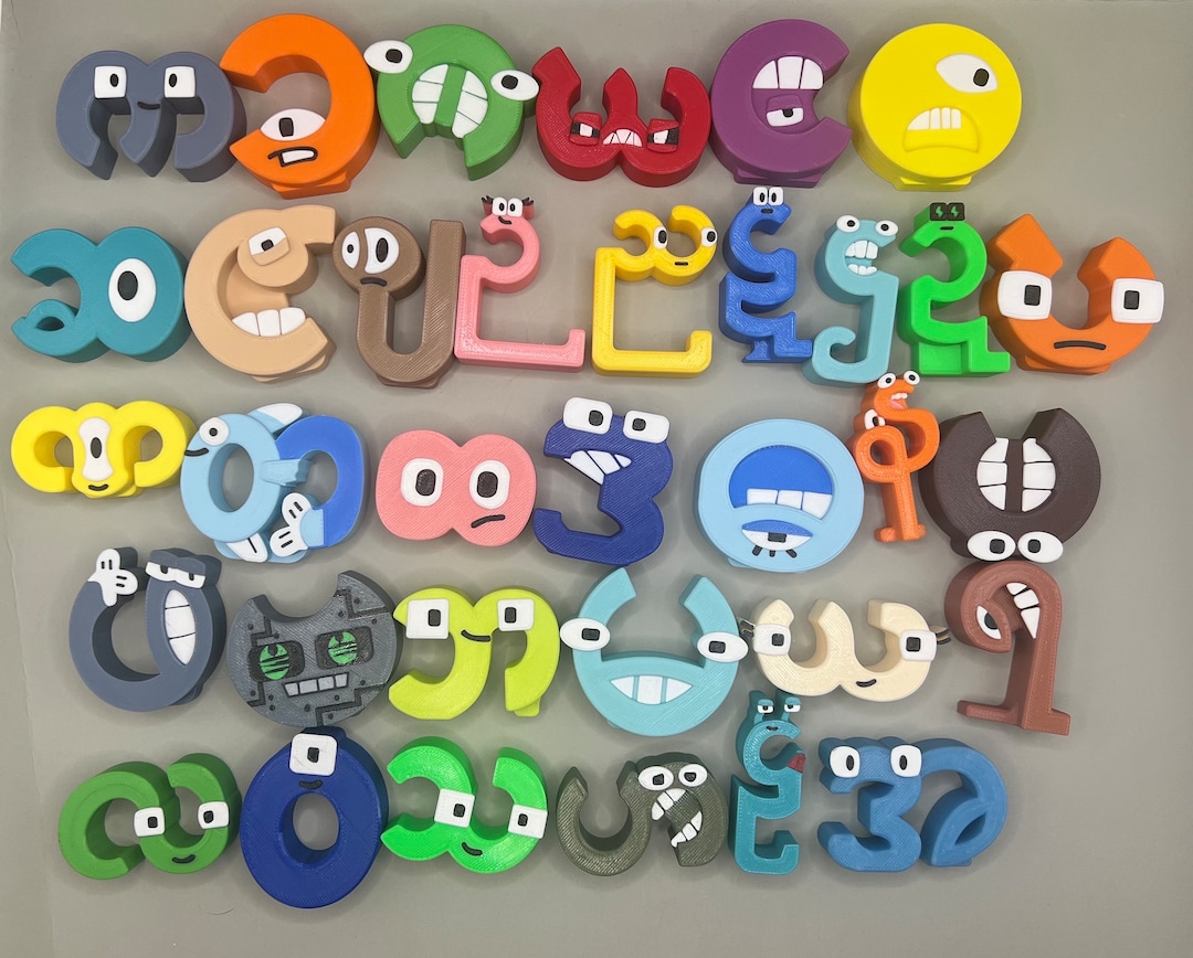 Burmese Alphabet Figures- FULL SET - Etsy