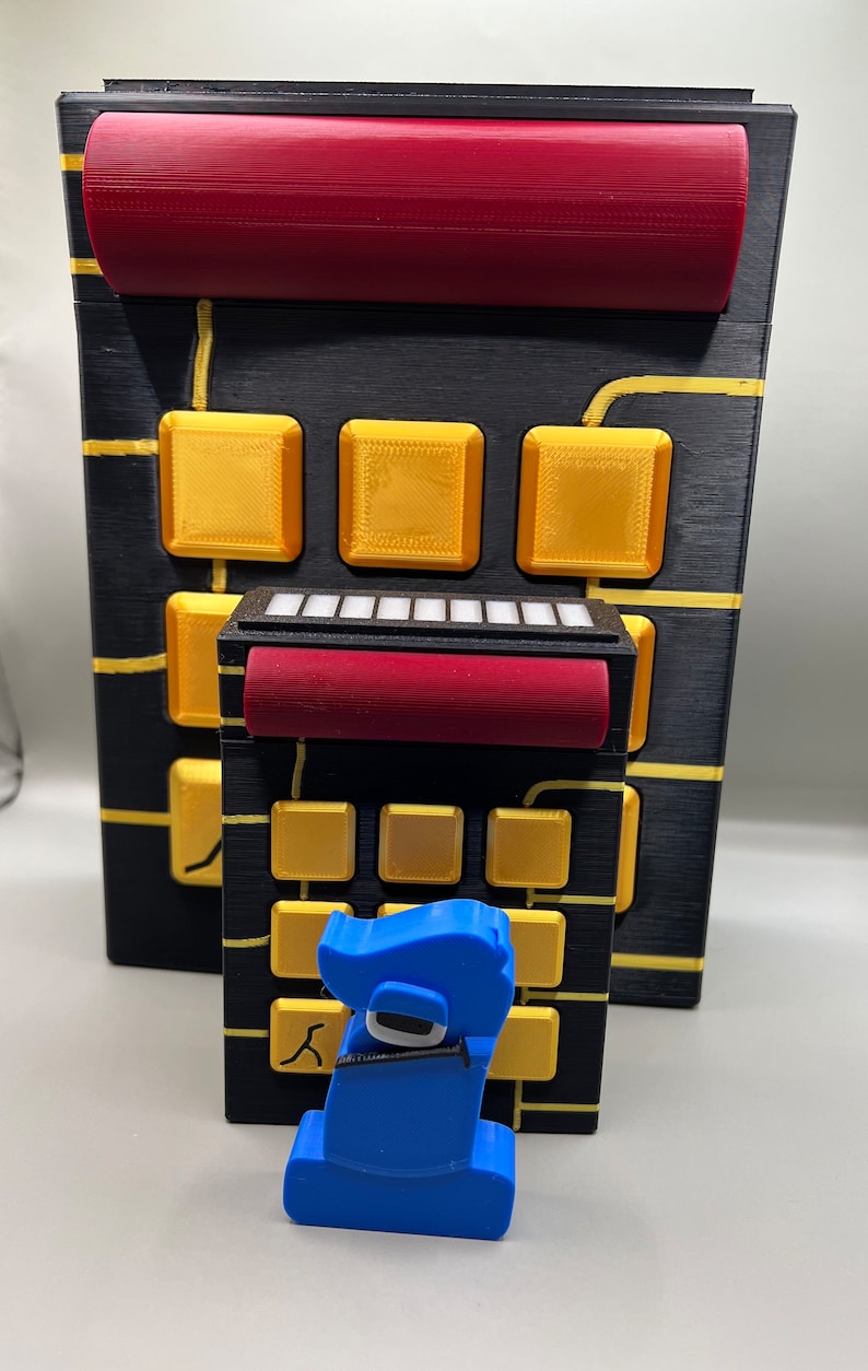 Large Calculator Container: Metallic Gold PLA, Glow-in-the-dark Blue - Etsy