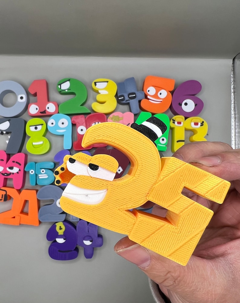 Number Figures Series 0-25 (fan Art of 3d SES Series) - Etsy