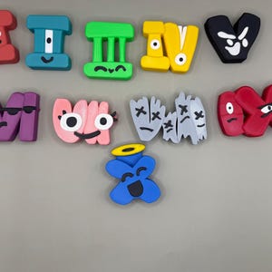 Roman Numerals 1-10 Figures - Etsy
