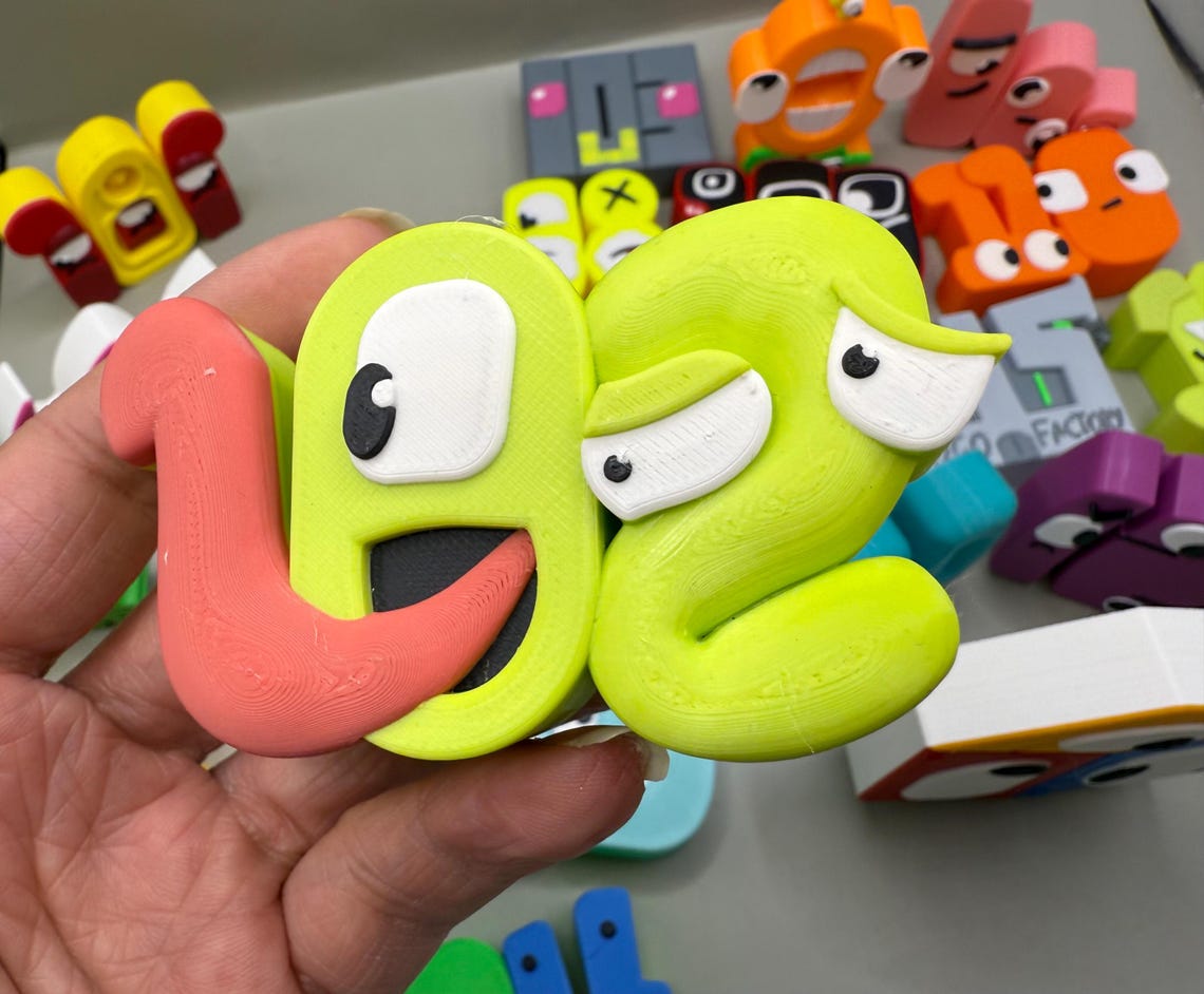 Number Figures Series 101-125 (fan Art of 3d SES Series) - Etsy