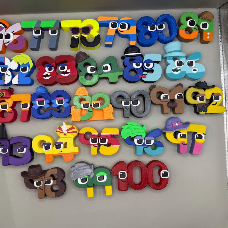 Wonderland Number Toys - Etsy