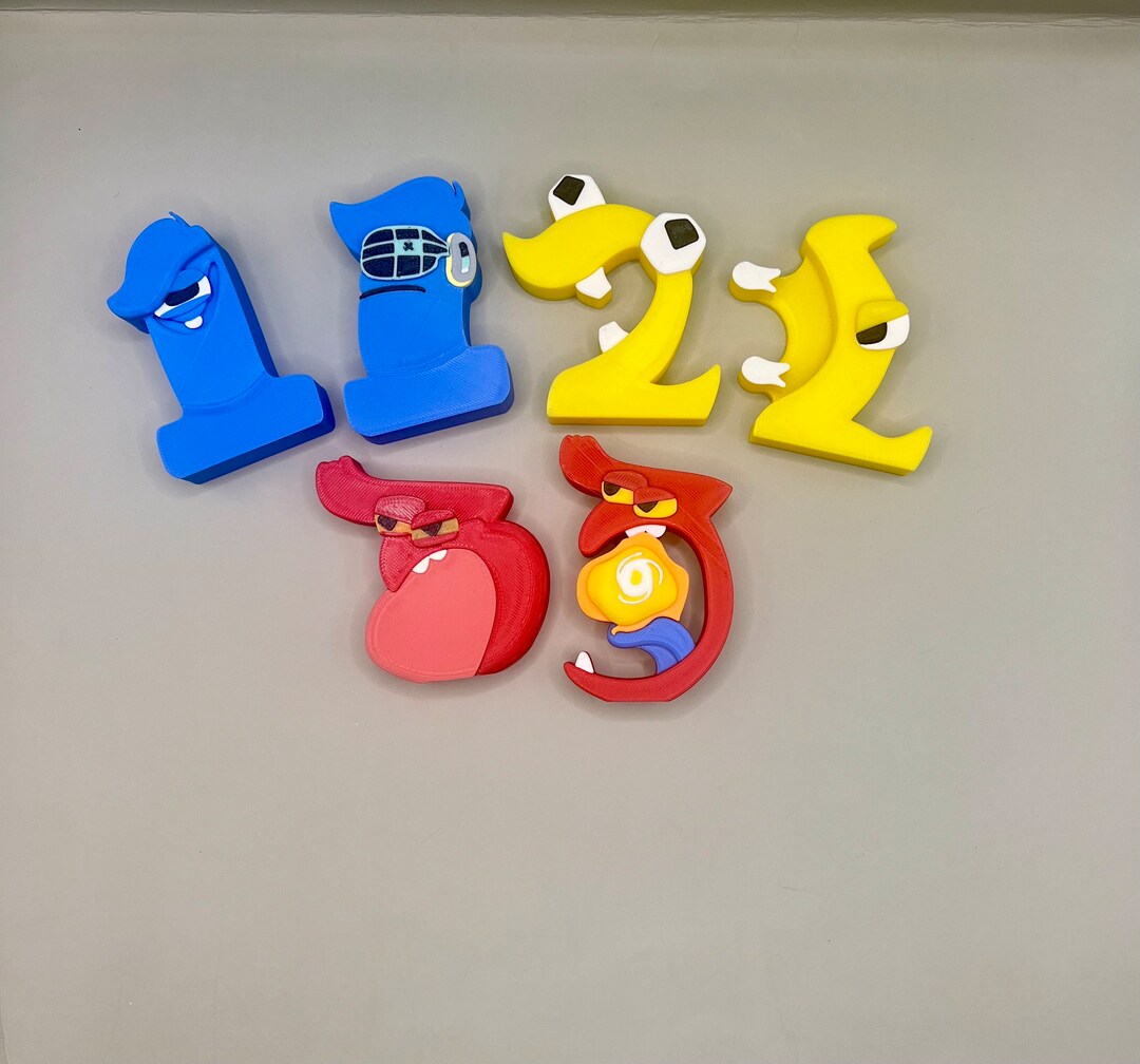 Set of Additional Poses of 1, 2, and 3 Number Figures! - Etsy