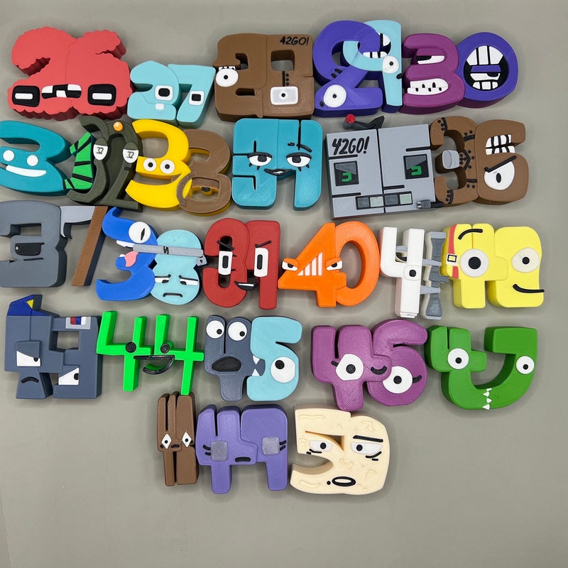 Wonderland Number Toys - Etsy
