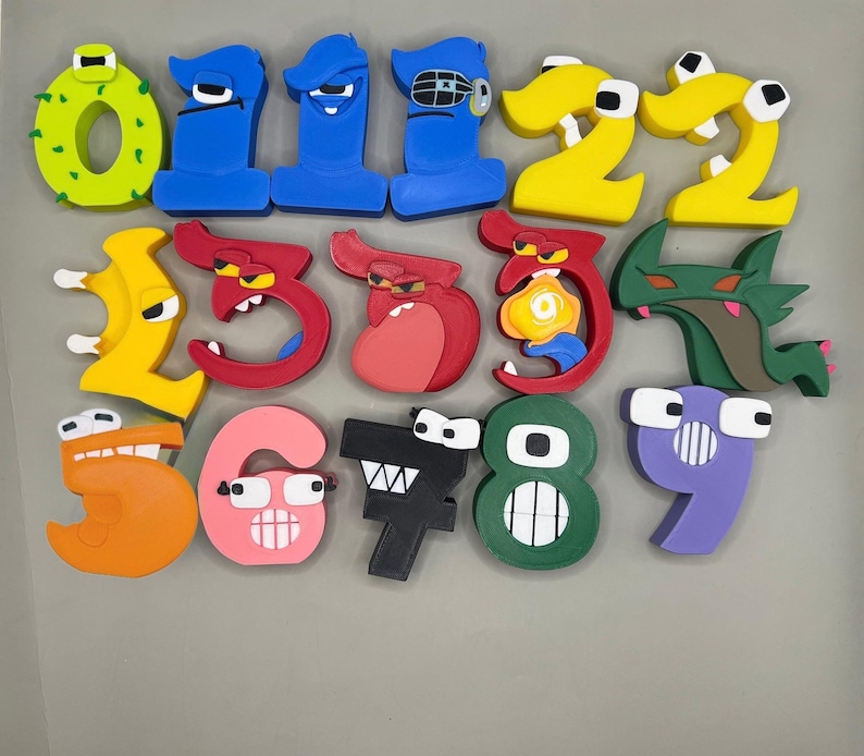 Individual Number Figures 0-9 - Etsy