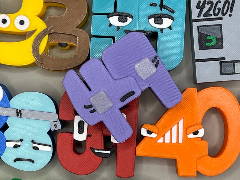 Number Figures Series 26-50 (fan Art of 3d SES Series) - Etsy