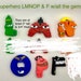 Toys Superheroes LMNOP & F With All the Gems Figures - Etsy