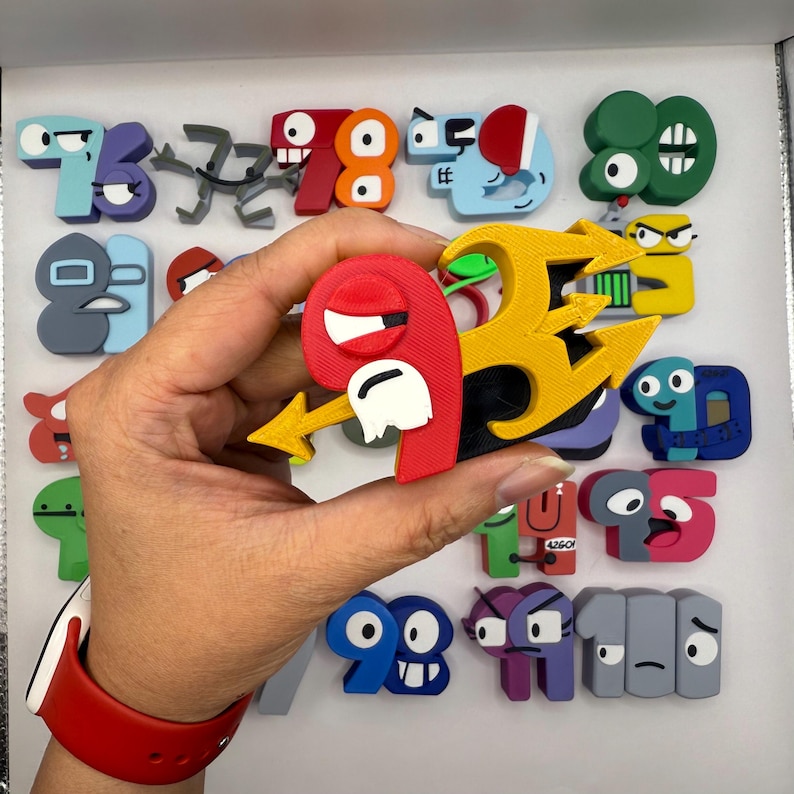 Number Figures Series 76-100 (fan Art of 3d SES Series) - Etsy