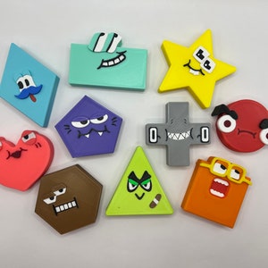 Toys Full Set of 10 Shape Lore Figures - Etsy