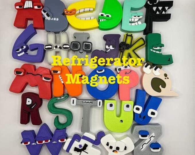 Magnets - A-Z of UPPERCASE Alphabet Refrigerator Magnets Full Set - Etsy