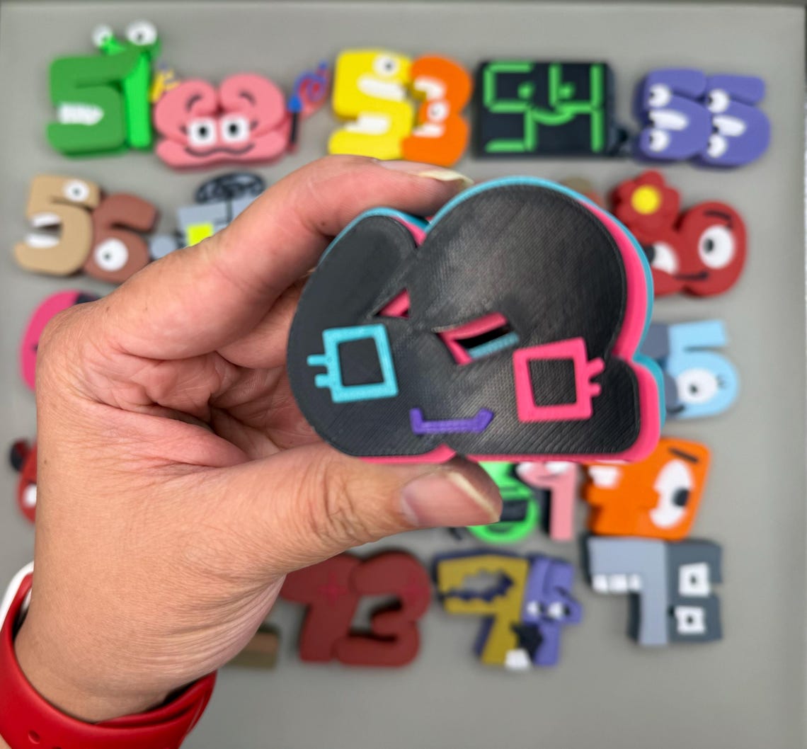 Number Figures Series 51-75 (fan Art of 3d SES Series) - Etsy