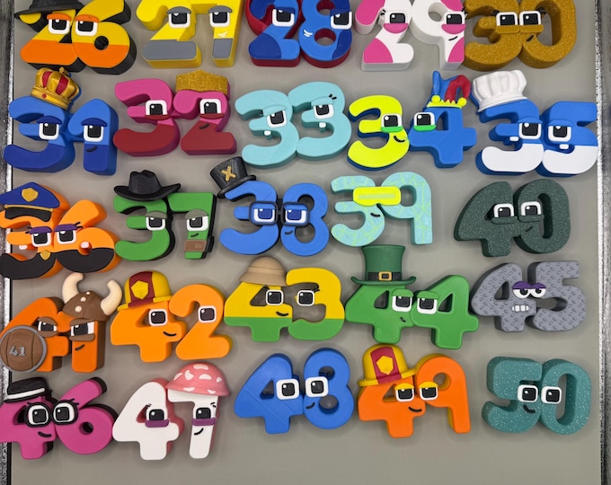 Wonderland Numbers 26-50 Numbers Fan Art - Etsy