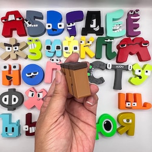 Russian Alphabet Figures Full Set 33 Letters - Etsy