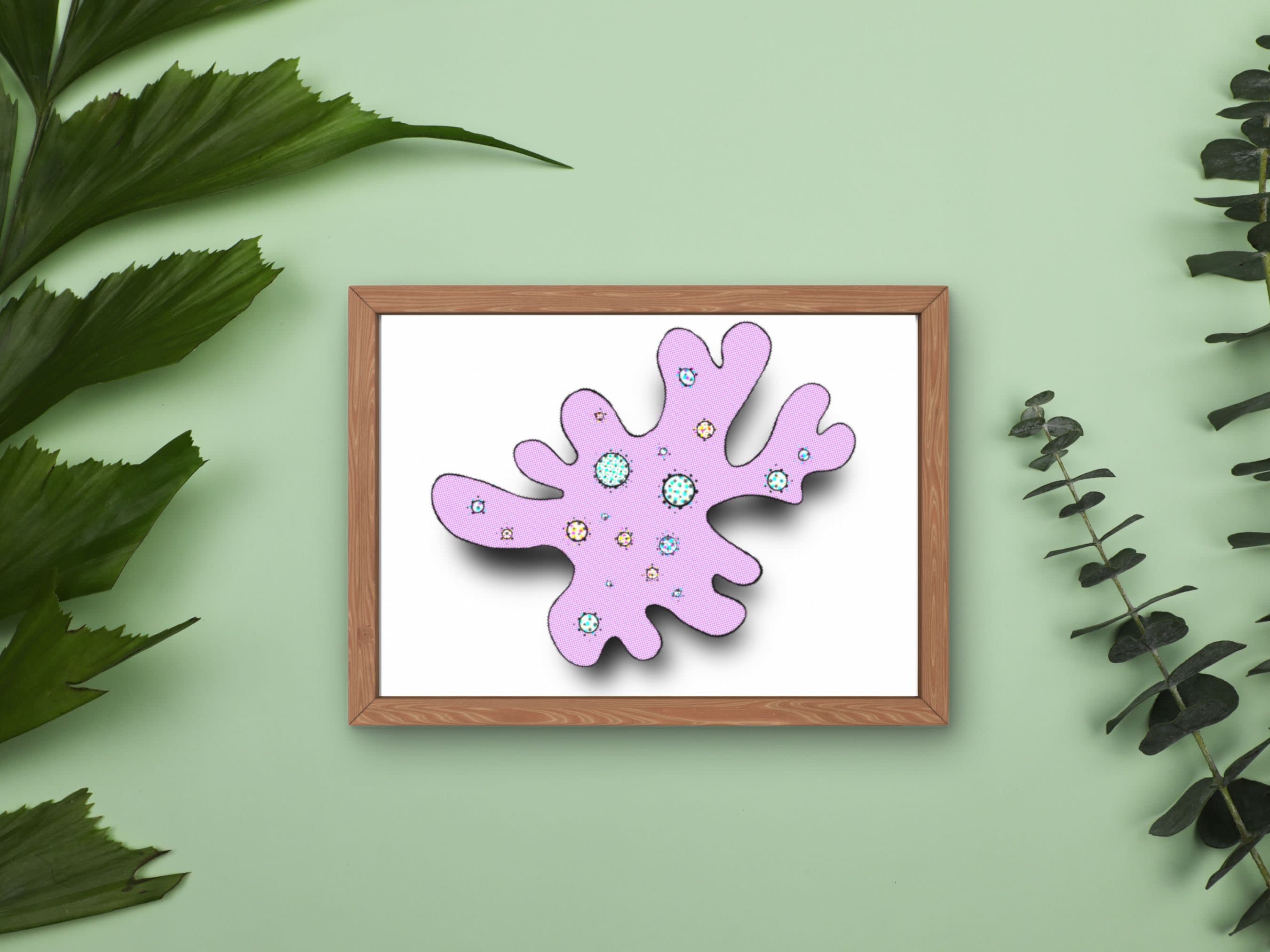 Biology Prints, Amoeba, Cell, Digital Art, Science Prints, STEM ...