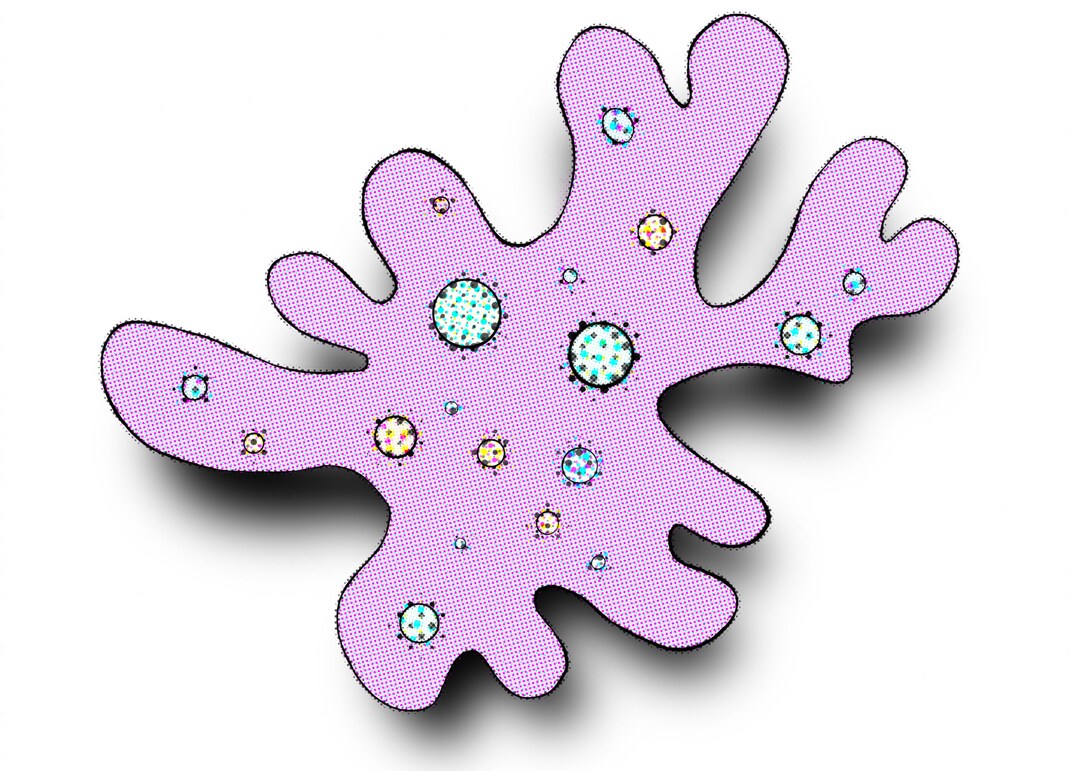 Biology Prints Amoeba Cell Digital Art Science Prints - Etsy