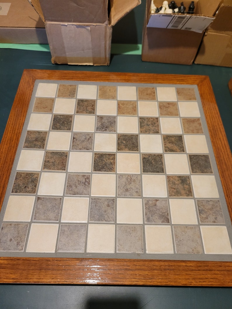 Custom Tile Chess Board - Etsy