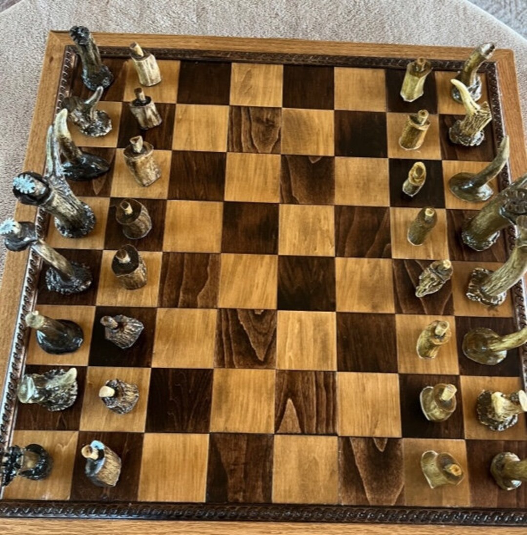 Deer Antler Chess Set - Etsy