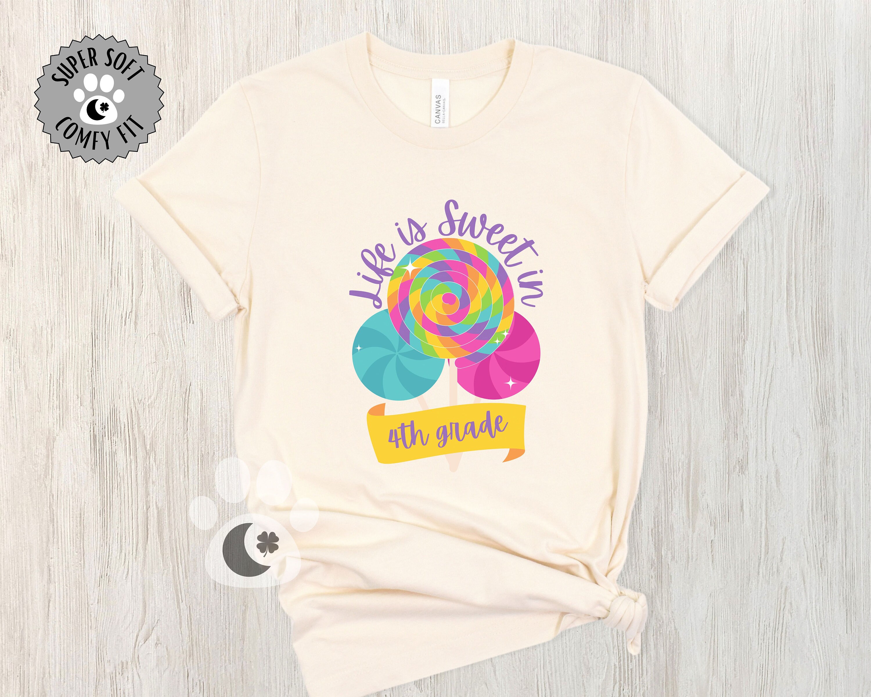 Life is Sweet in 1st Grade Life is Sweet Grade Level Shirt Lollipop ...