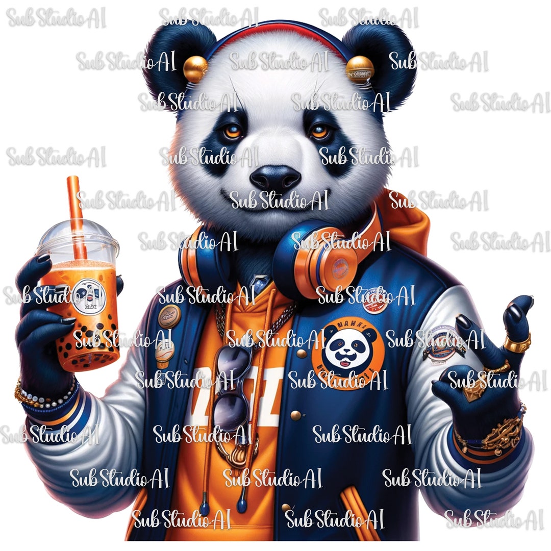 Urban Panda Sublimation Design Digital Download Commercial Use Png File ...
