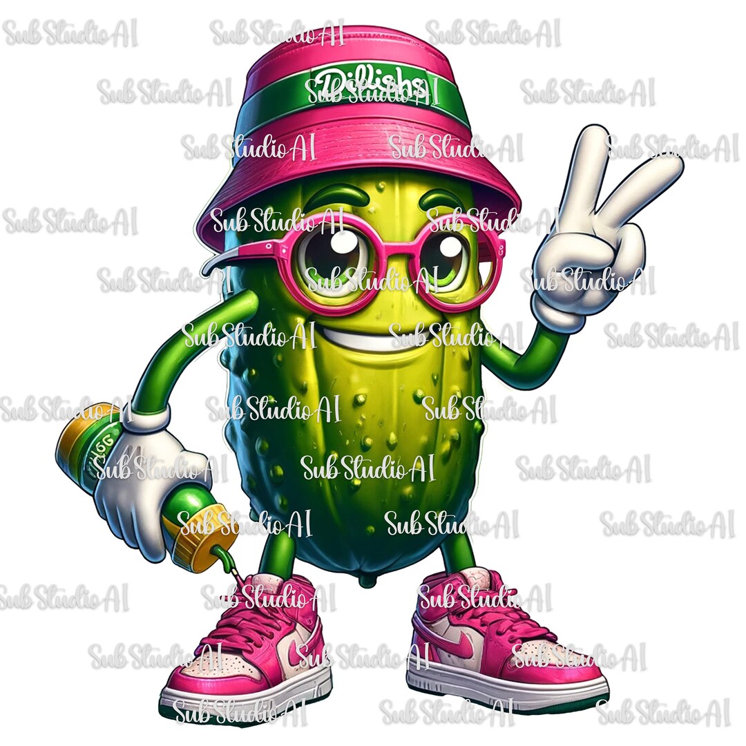 Playful Pickle Sublimation Design Digital Download Commercial Use Png ...