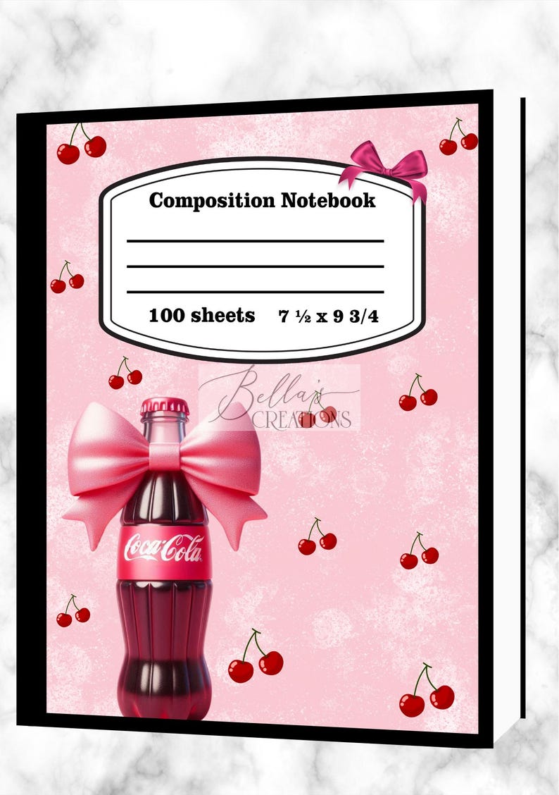 Omposition Notebook Covers| Coca Cola| Coquette Vibes| Digital Prints ...
