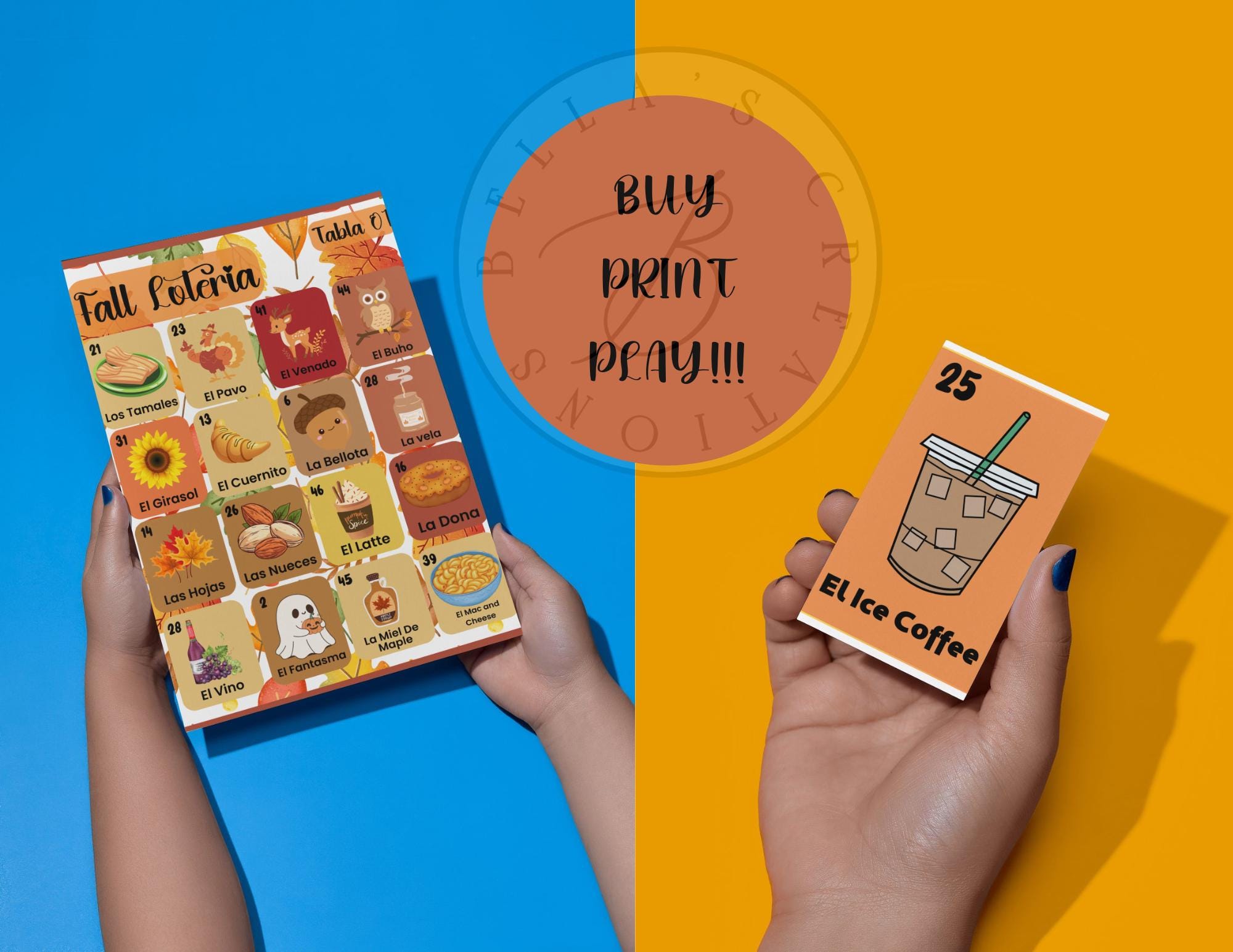 Fall Theme Loteria| Thanksgiving Loteria| Loteria De Otoño| 15 Decks ...
