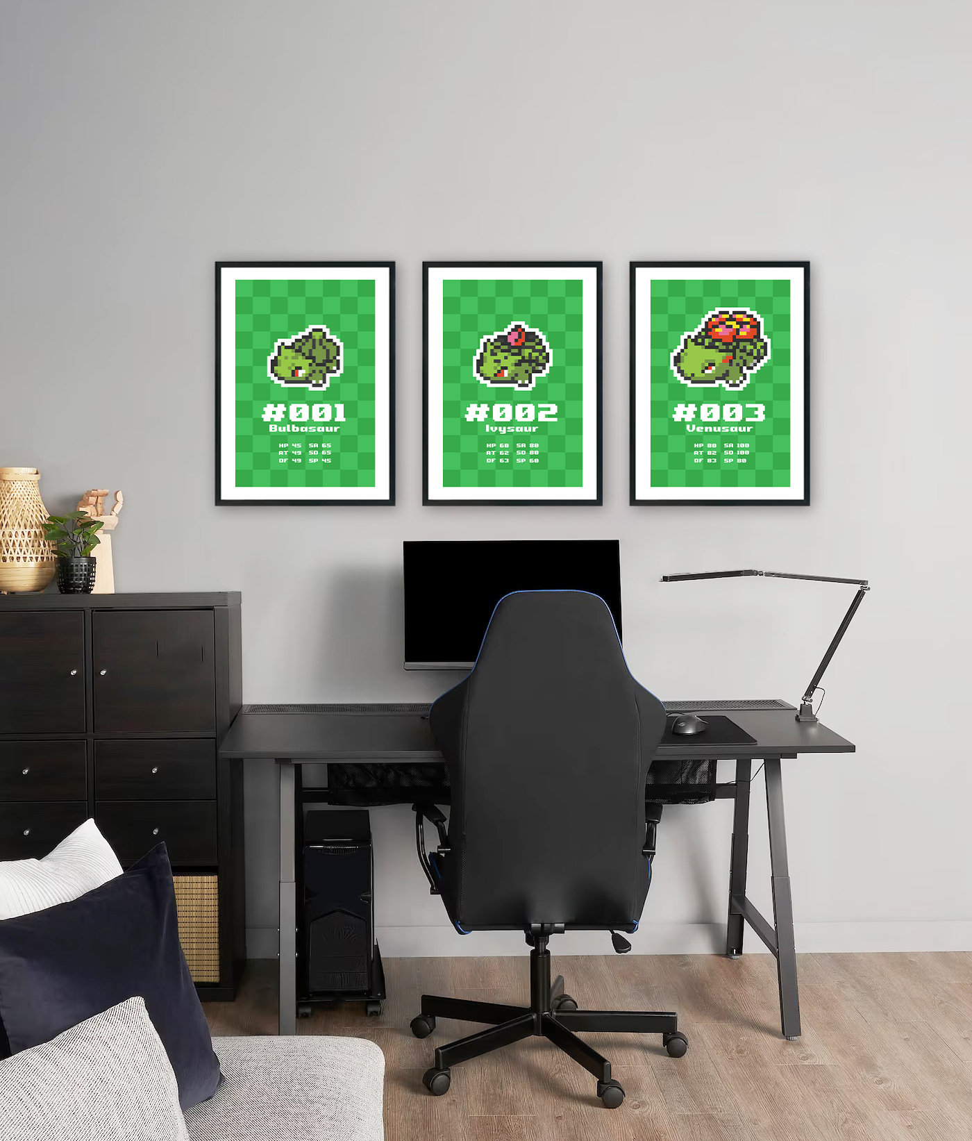 Minimal Pixel Ivysaur Sprite Pokemon Wall Art Poster - Etsy