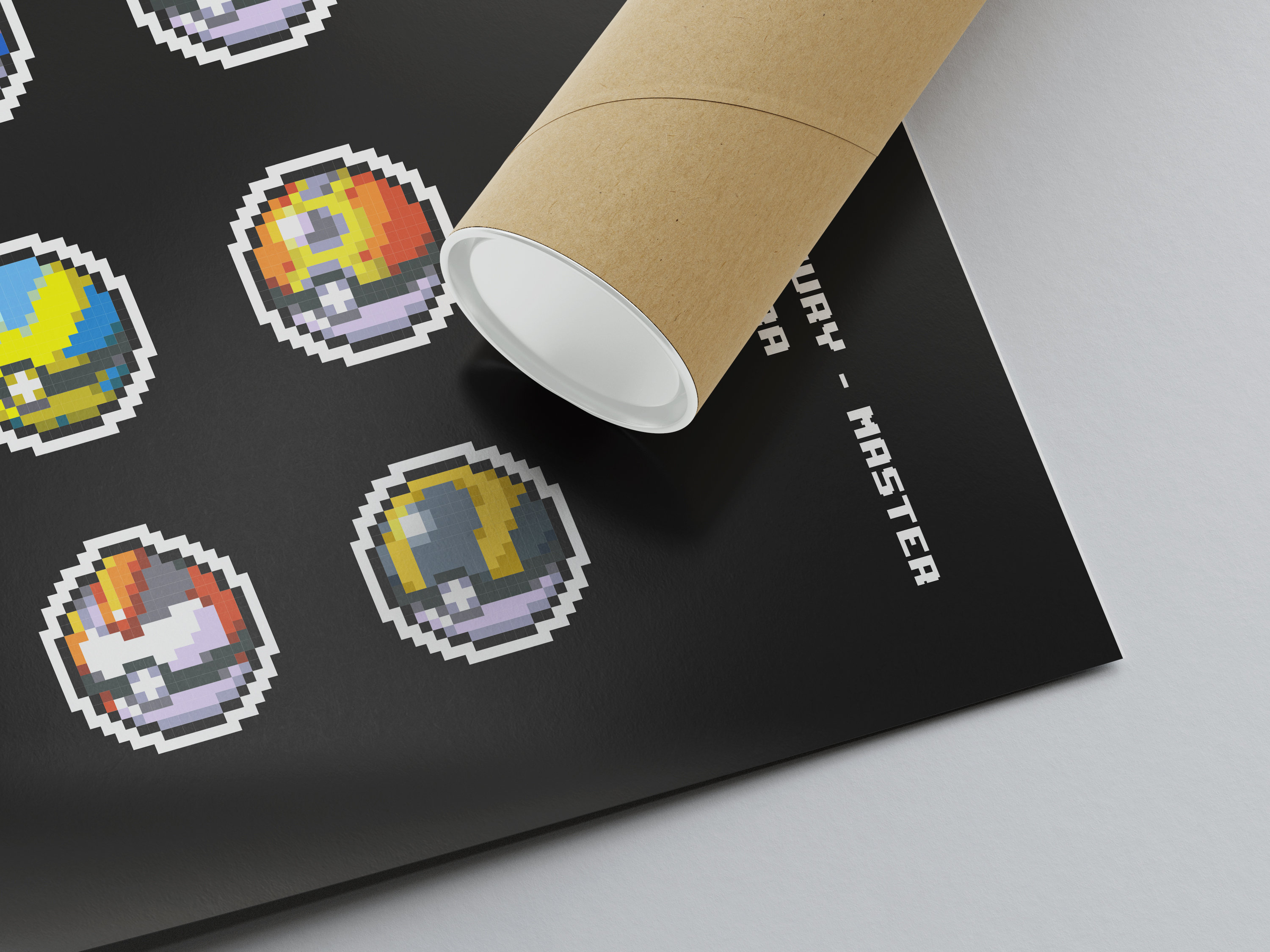 Pokeball Minimal Pixel Sprite Pokemon Wall Art Poster - Etsy