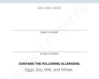 Cottage Food Label - Customizable in Canva - Etsy