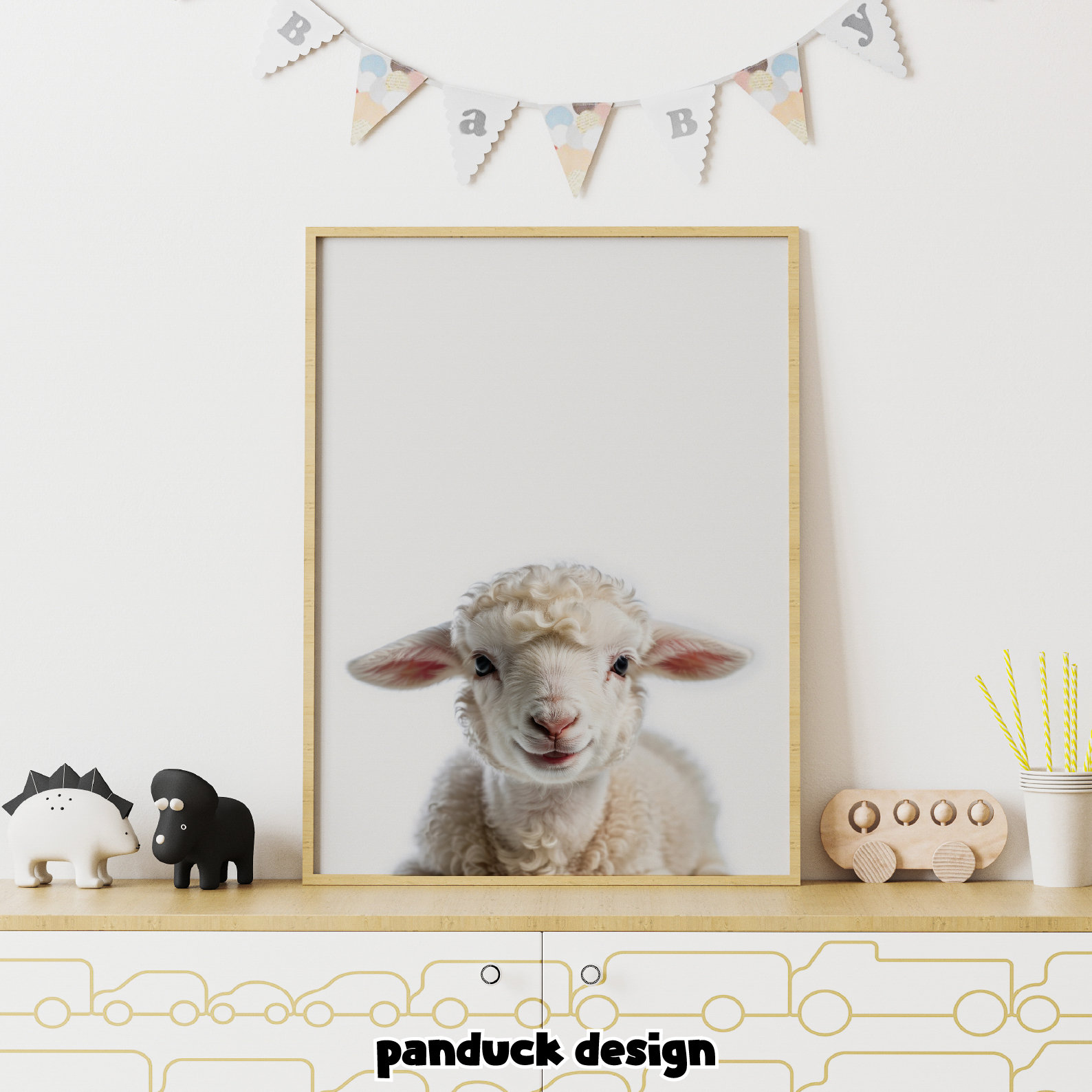 Printable 6 Baby Farm Animal Set for Nursery Wall Art Decor Baby Room ...