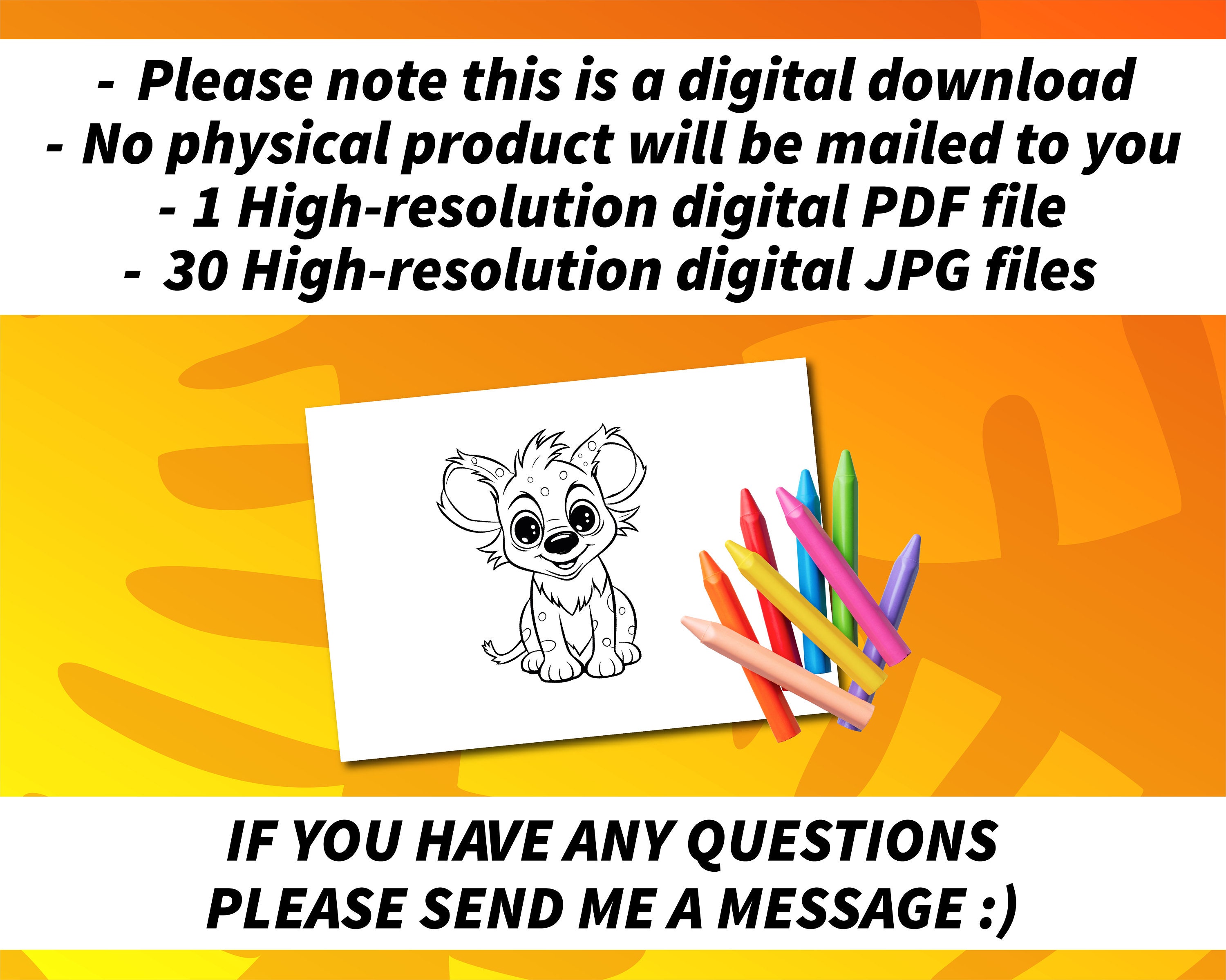 10 Printable Baby Safari Animals Coloring Pages Vol.2 - Etsy