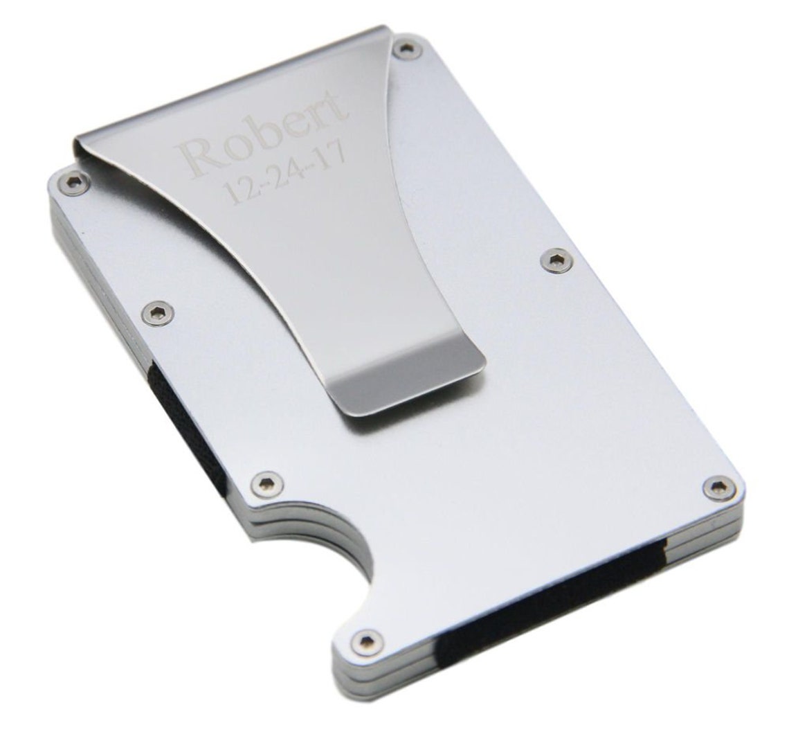 Slim RFID Blocking Silver Color Travel Wallet Credit Card - Etsy