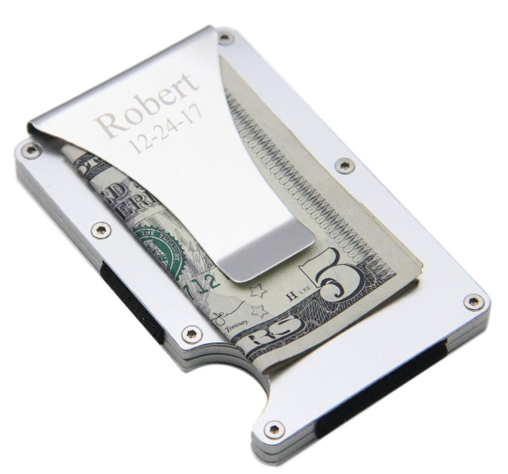 Slim RFID Blocking Silver Color Travel Wallet Credit Card - Etsy