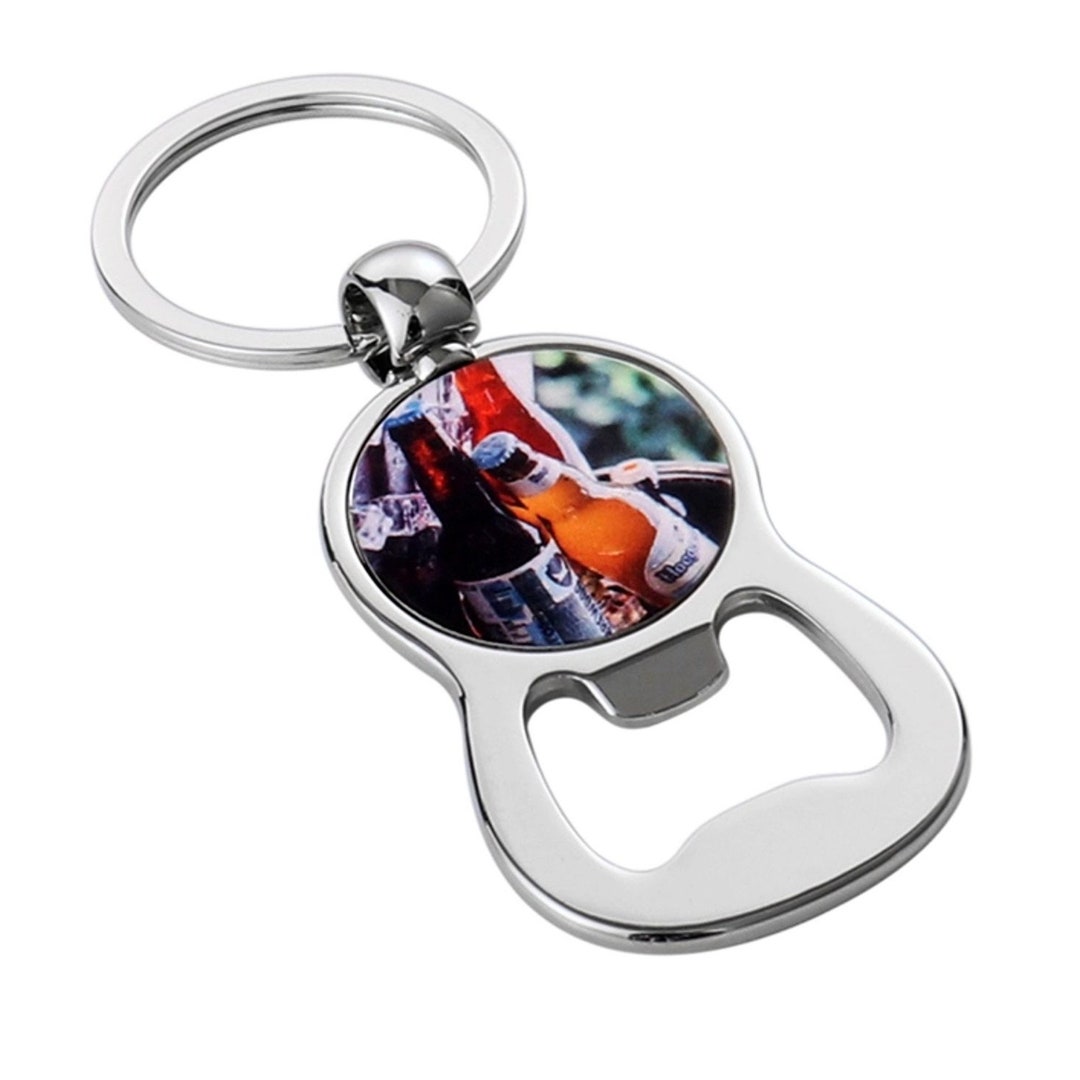 Personalized Round Bottle Opener Photo Keychain - Etsy