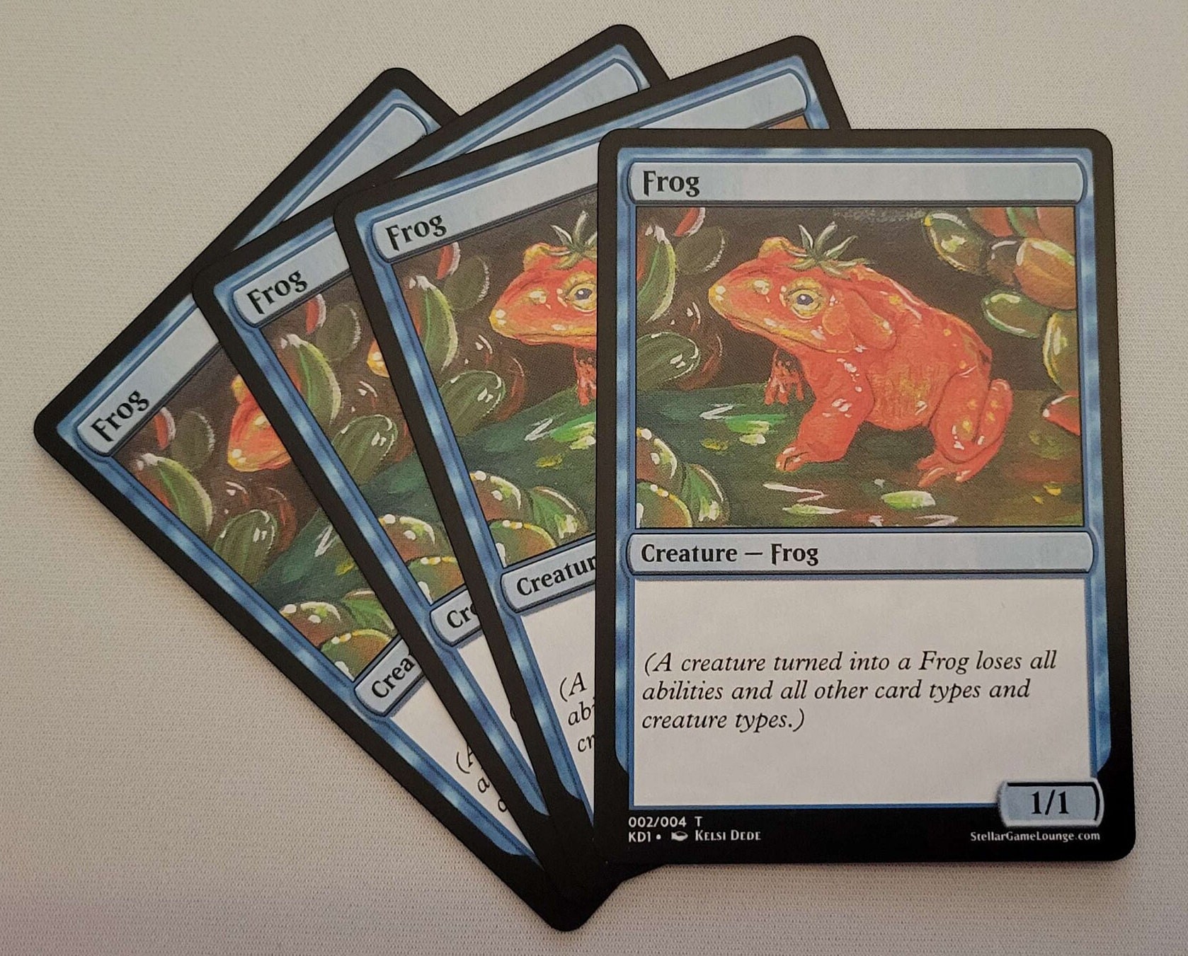 4 Frog Tokens for Magic the Gathering - Etsy