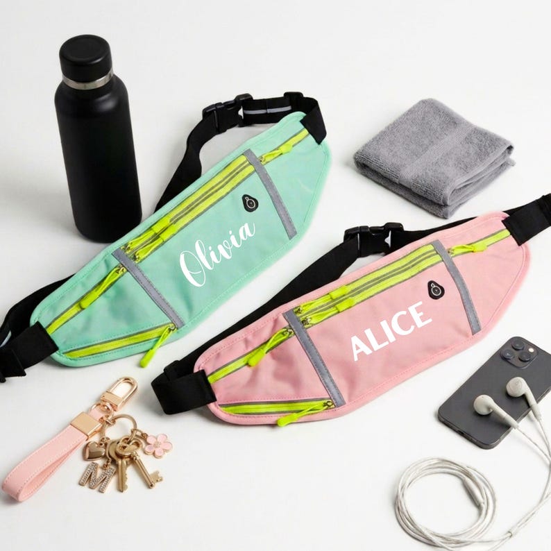 Running Belt With Water Bottle Holder, Lightweight Waterproof Running ...