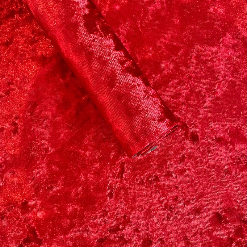 Red Velvet Fabric - Etsy