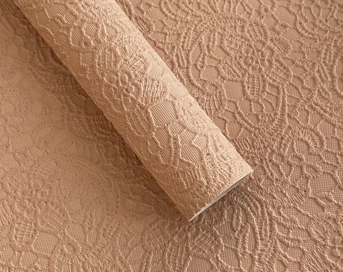 Lace Faux Leather - Faux Leather Sheet - Lace Marine Vinyl - Lace Vegan ...
