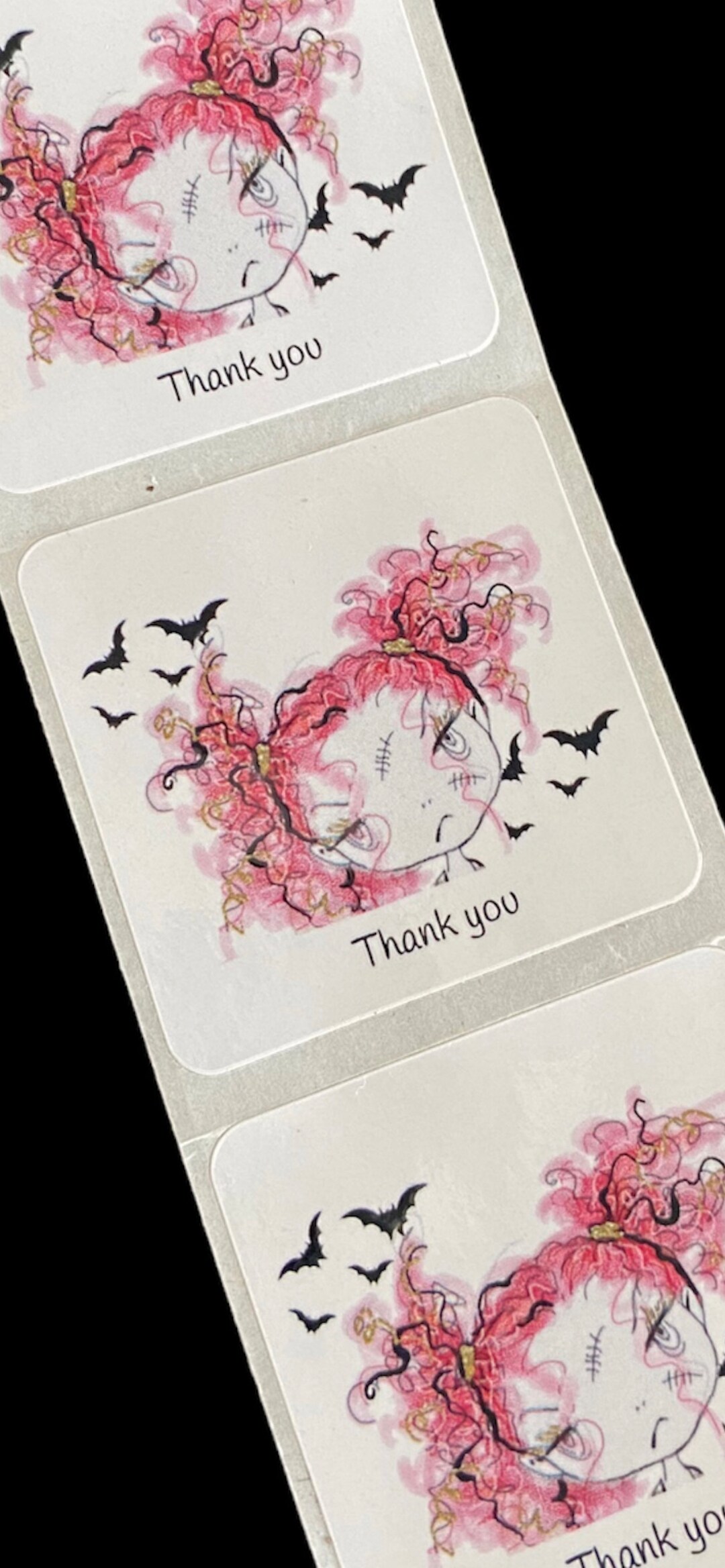 Bow Display Card Stickers, Halloween Girl Stickers, 10 PCS Stickers ...