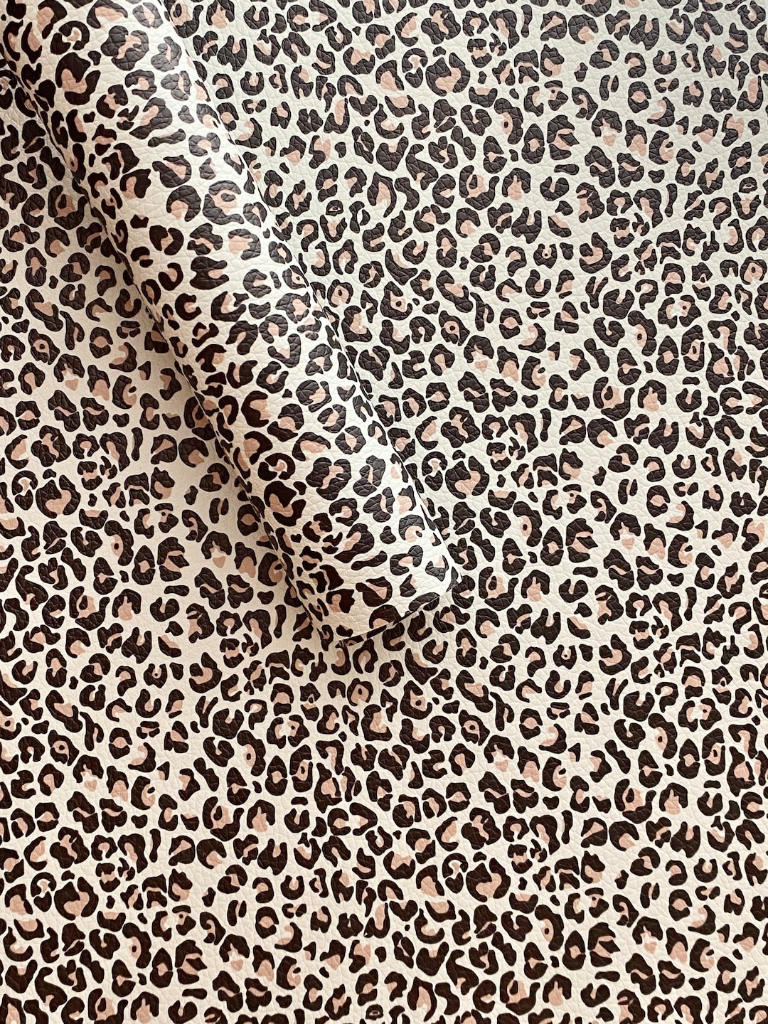 Faux Leather - Faux Leather Sheet - Leopard Print Faux Leather - Marine ...