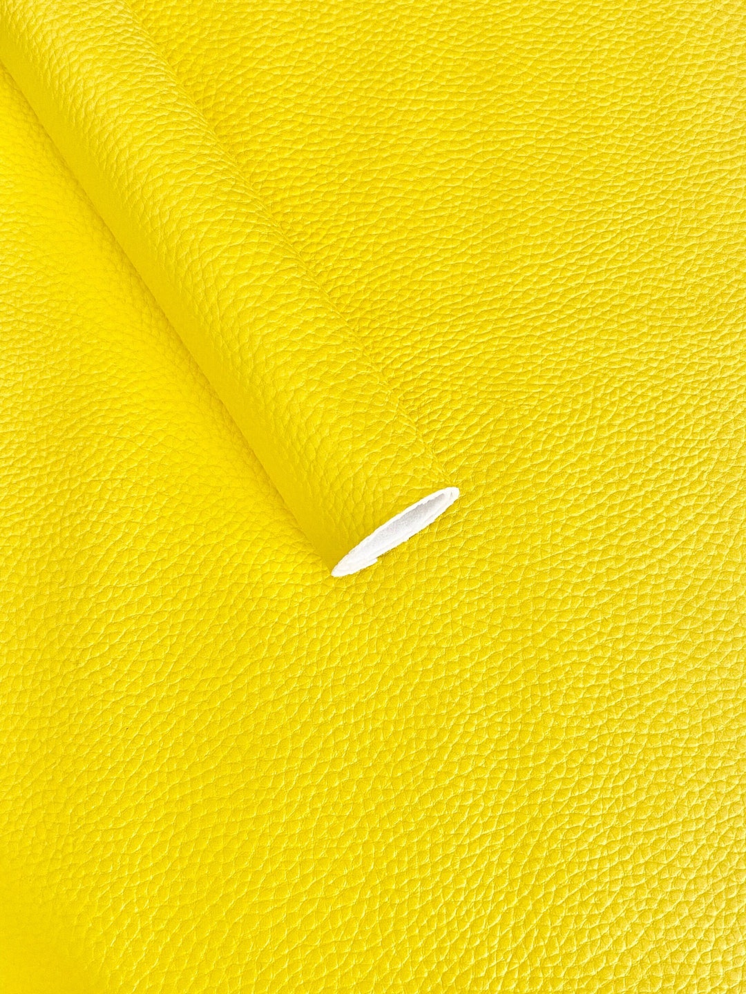 Yellow Faux Leather - Faux Leather Sheet - Faux Leather - Yellow Marine ...