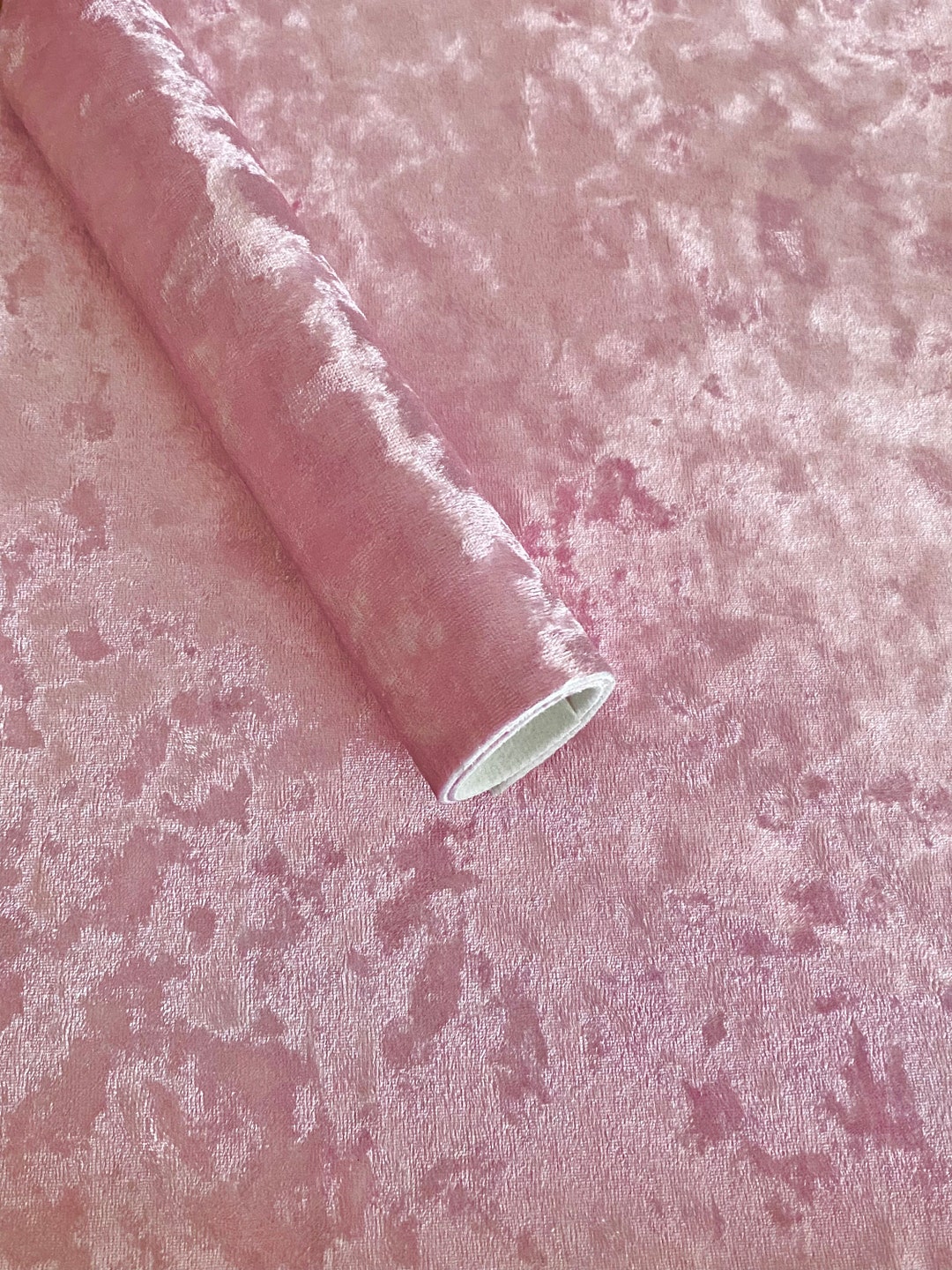 Crushed Soft Pink Velvet, Pink Velvet Fabric, Faux Leather, Faux ...