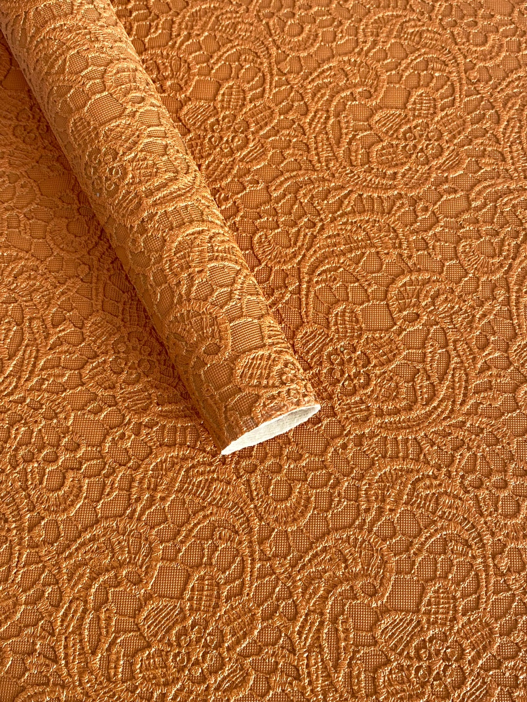 Lace Faux Leather - Faux Leather Sheet - Lace Marine Vinyl - Lace Vegan ...