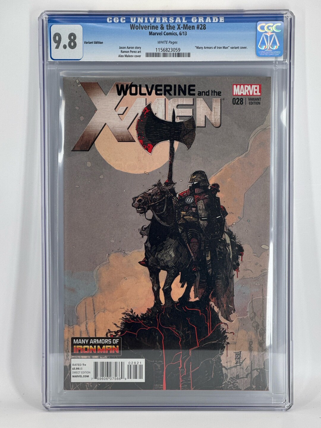 Wolverine & the X-men 28 many Armors of Iron Man Variant Cover Special ...