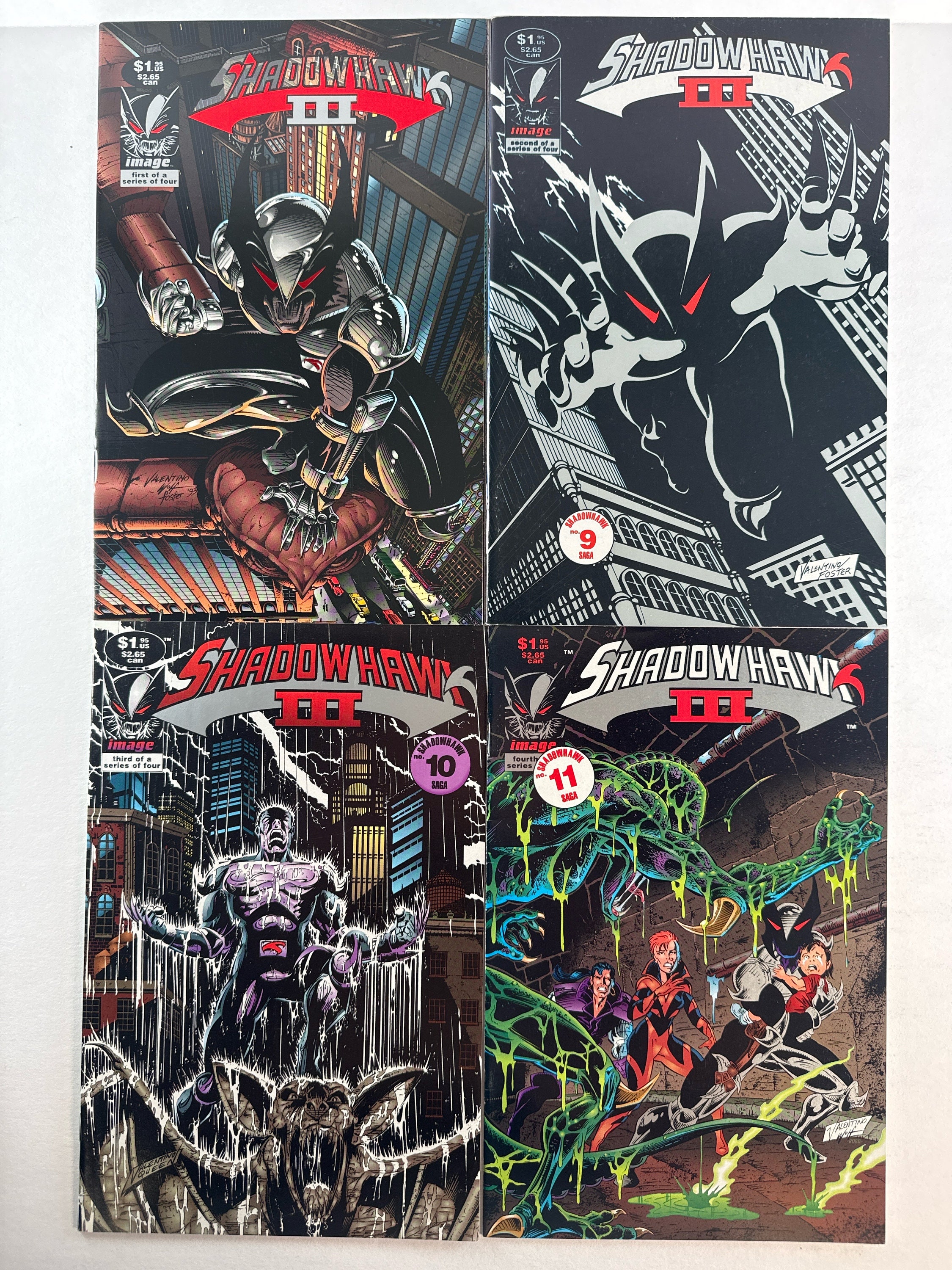 SHADOWHAWK III Mini-series Set 1, 2, 3, and 4 Classic IMAGE Comic Books ...