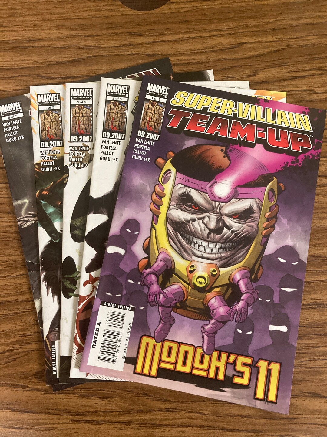 Marvel Super-villain Team-up. Comic Book Set. Numbers 1-5 Series Set ...