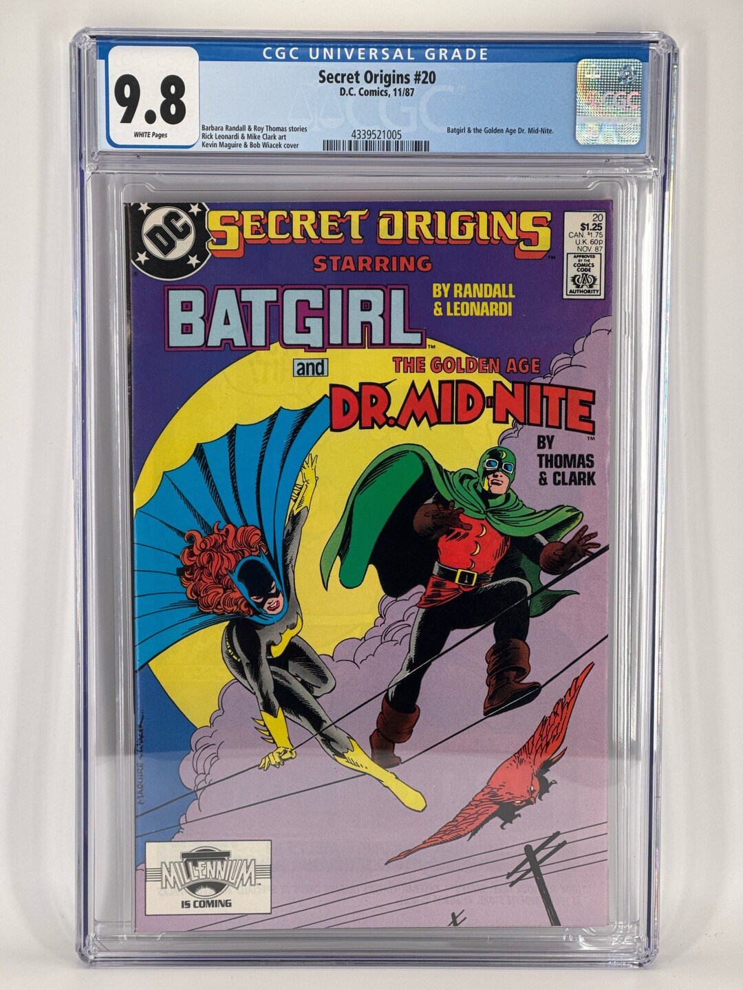 Secret Origins 20 : Batgirl & Golden Age Dr. Mid-nite. Graded Comic ...